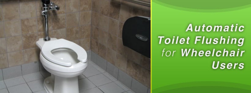 Automatic Toilet Flushing for Wheelchair Users
